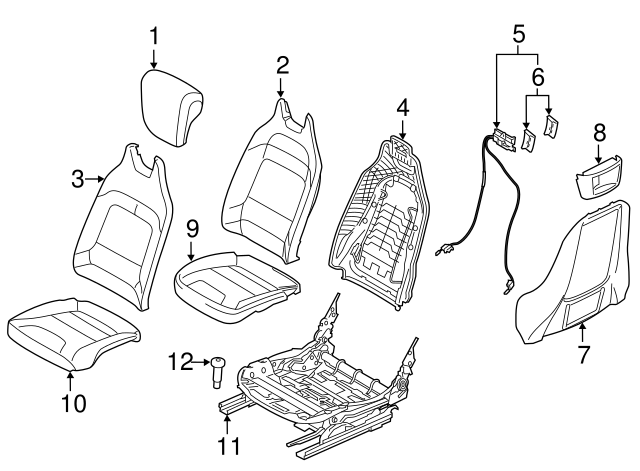 52107304534 - 2014-2021 BMW Seat Adjuster (52-10-7-304-534) | BMW of ...