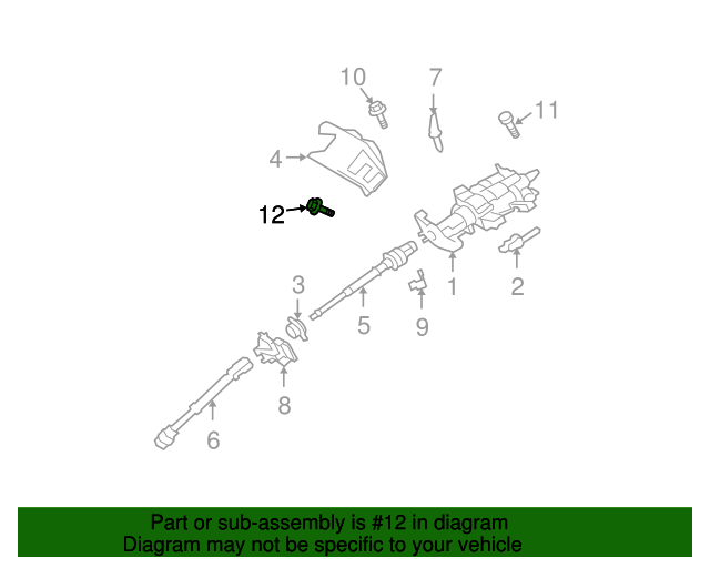 2007-2008 Ford Expedition Sensor Screw -W302555-S300 | TascaParts.com