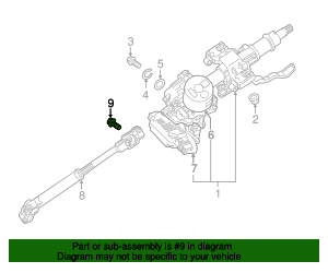 2011-2024 Hyundai Intermediate Shaft Upper Bolt 56415-3Q000 | OEM Parts ...