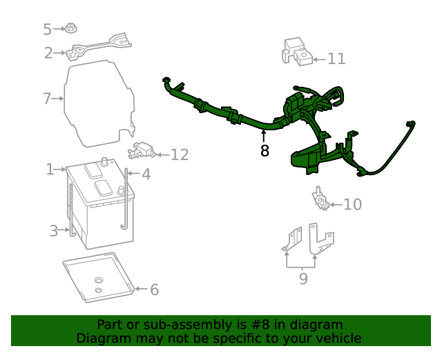2019-2024 Subaru Forester Battery Cable 81601SJ000 | Subaru Parts For You