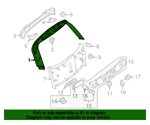 212-740-00-71-7E94 - Upper Trim 2011-2016 Mercedes-Benz | Mercedes-Benz ...