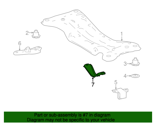 2012-2018 Toyota Jack Bracket 58339-06030 | Toyota Parts Center