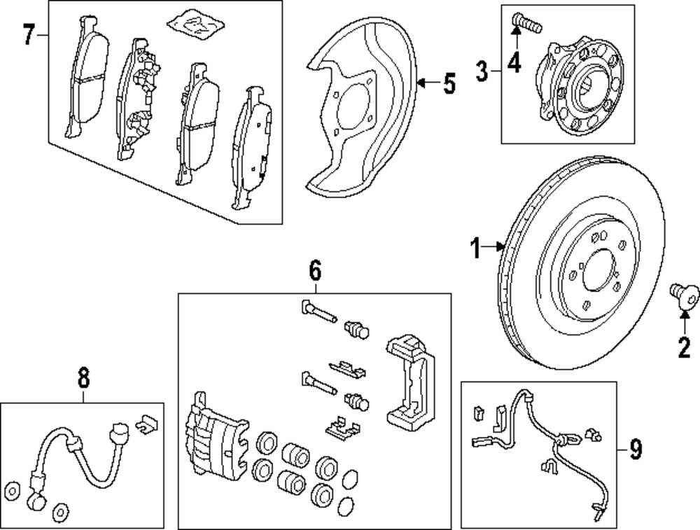 45022-T90-A01 - 2023-2025 Honda Pilot - Brake Pads | Honda Parts Cheap