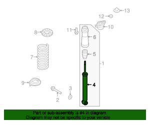 2010-2011 Hyundai Genesis Shock Absorber 55311-3M801 | OEM Parts Online