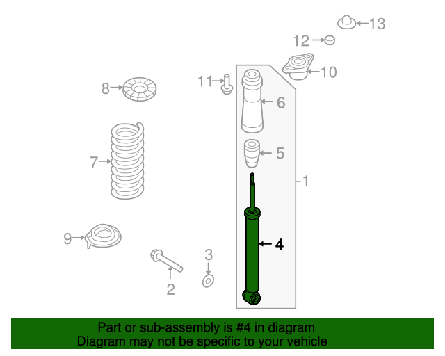 55311-3M900 - Shock Absorber 2009 Hyundai Genesis | AutoNationParts.com