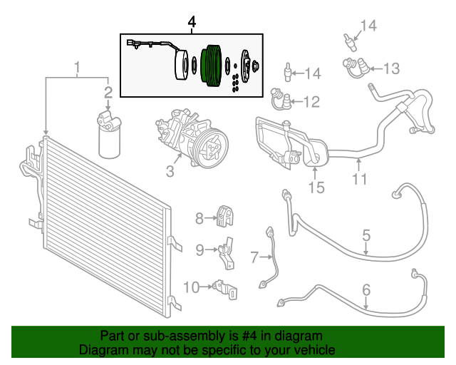 2014-2016 Volvo Clutch & Pulley 31332010 | TascaParts.com