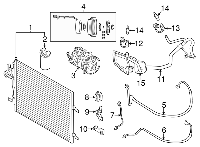 1999-2022 Volvo A/C Service Valve Core 6849305 | GetOEMParts.com