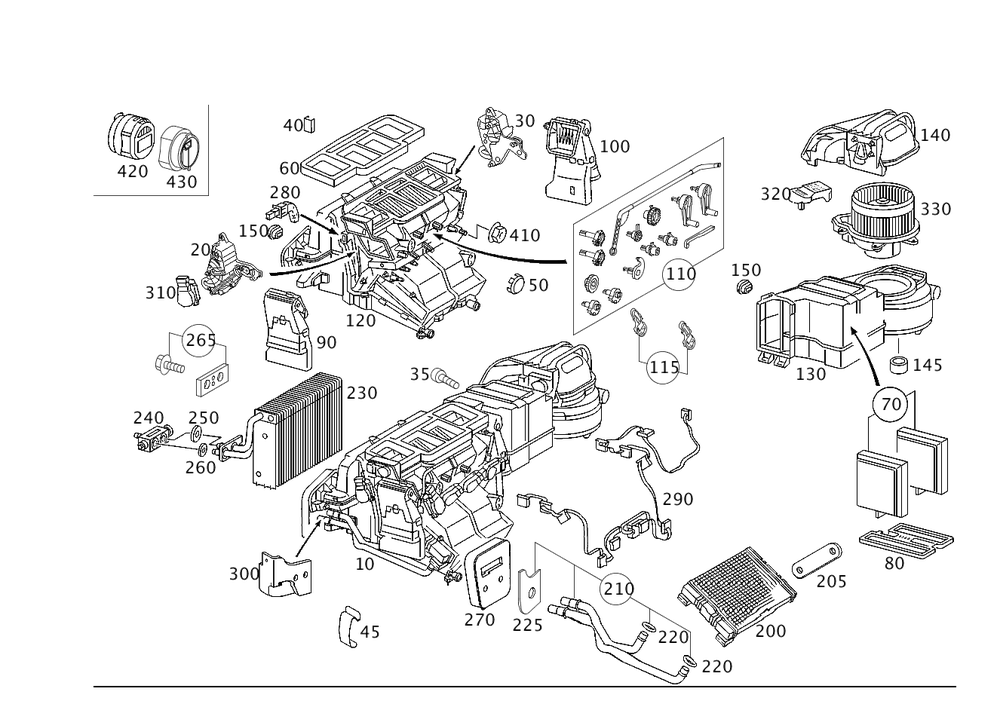 203-830-07-40 - Lower Air Duct - 2001-2018 Mercedes-Benz | Buy Mercedes ...