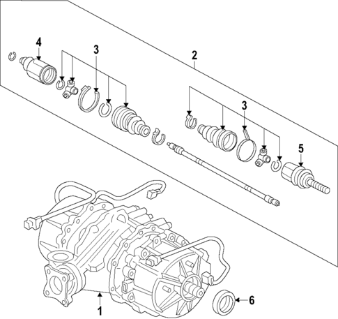 Rear Axle for 2008 Acura RDX OEM Parts Online
