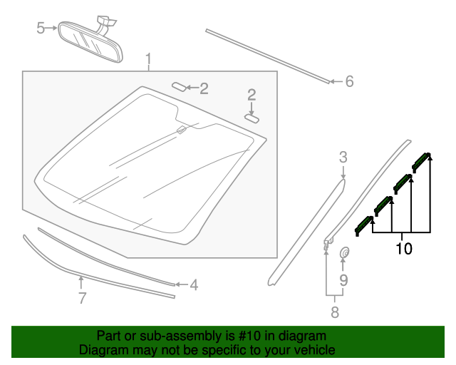 2015-2021 Honda Side Molding Lower Clip 91570-T5A-J02 | hondapartswd