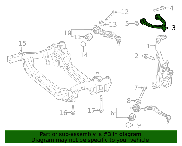 290-330-44-00 - Upper Control Arm 2019-2021 Mercedes-Benz | Mercedes ...