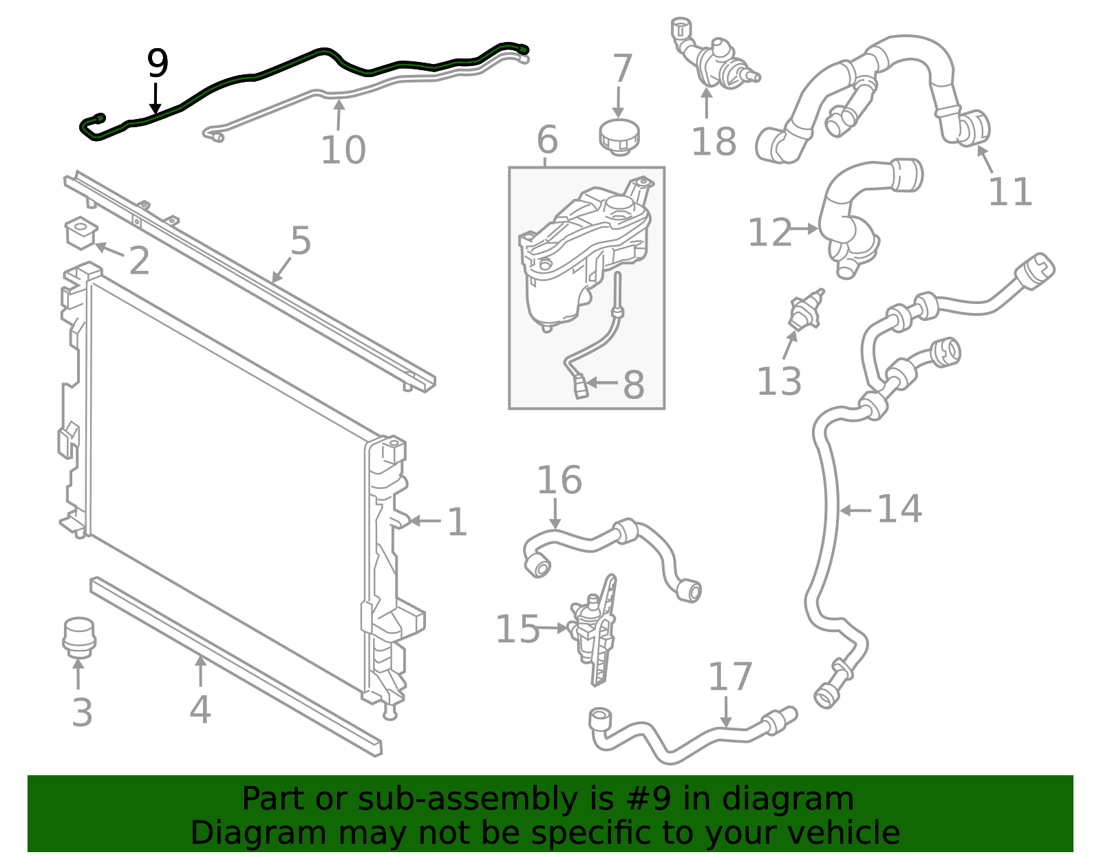2020-2023 Land Rover | Overflow Hose | LR163783 | Express Land Rover Parts