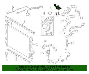 Genuine OEM Water Valve Part# LR094092 Fits 2018-2023 Land Rover: Up To ...