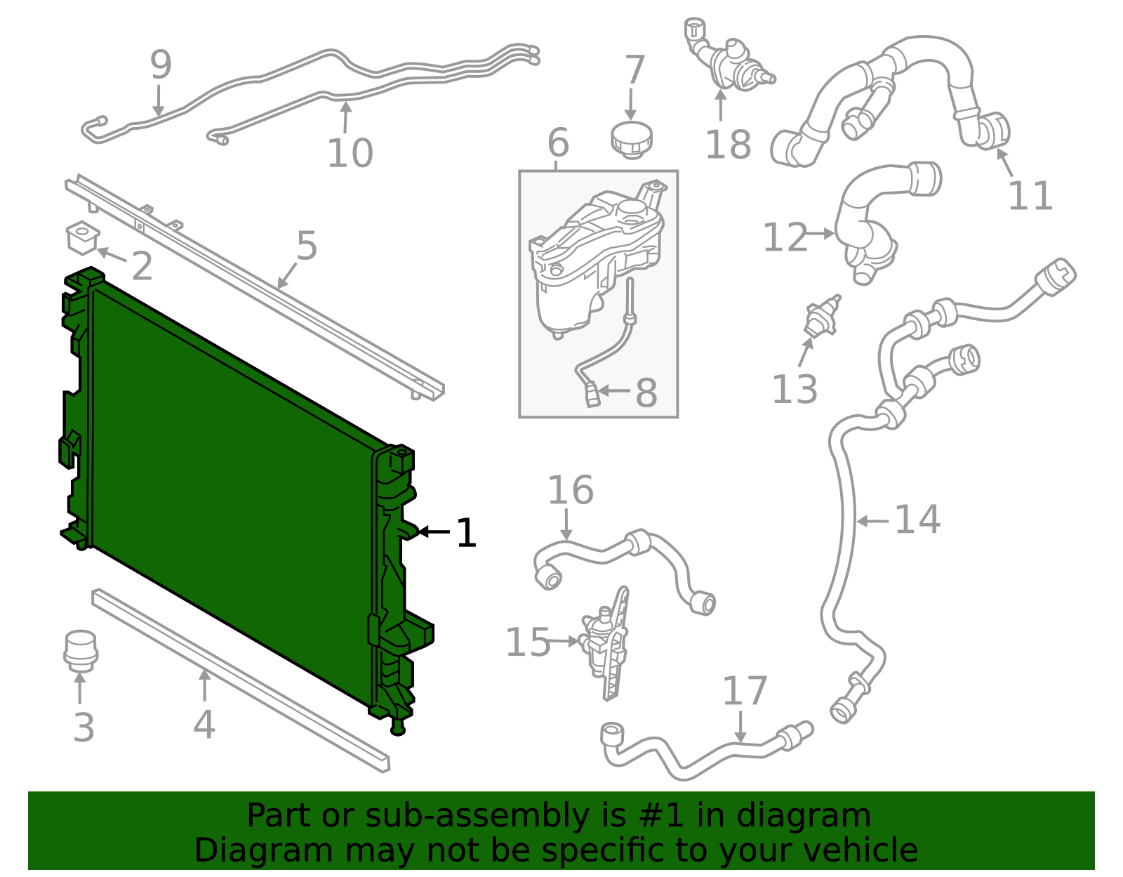 2020-2025 Land Rover Radiator LR135901 | Land Rover Parts Direct