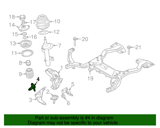 2002-2008 Mini Cooper Lower Control Arm Mount 31-10-6-779-438 | Mini ...