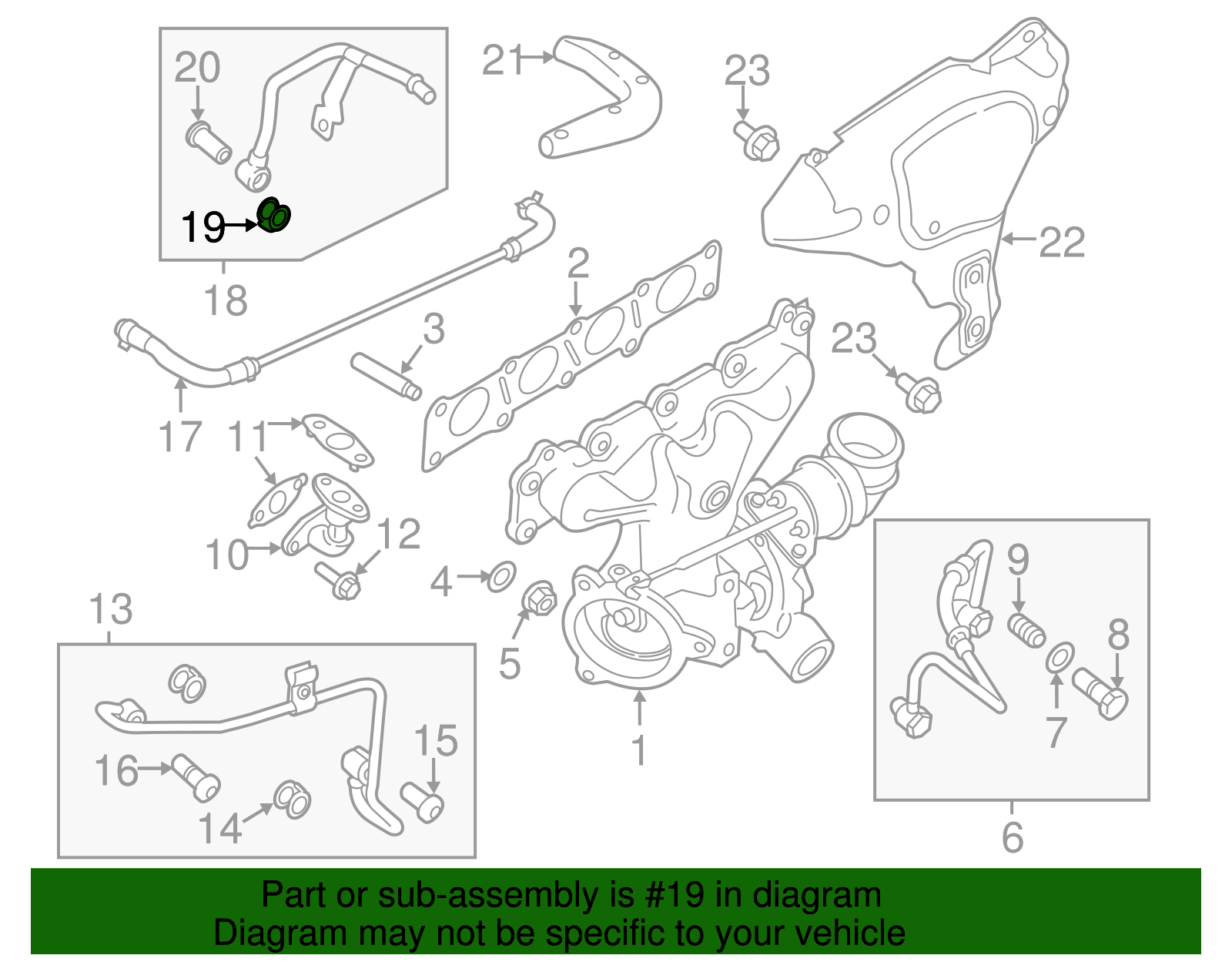 LR025565 - Water Inlet Tube Gasket 2013-2017 Land Rover | Land Leaping ...