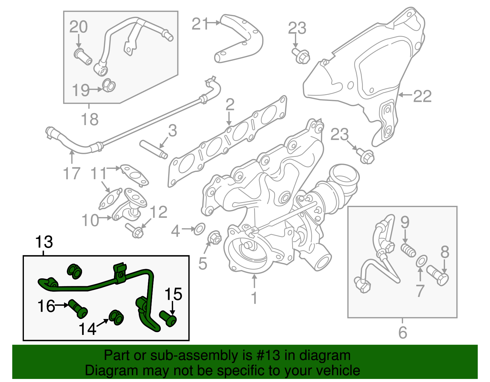 2012-2017 Land Rover Water Inlet Tube LR087725 | OEM Parts Online