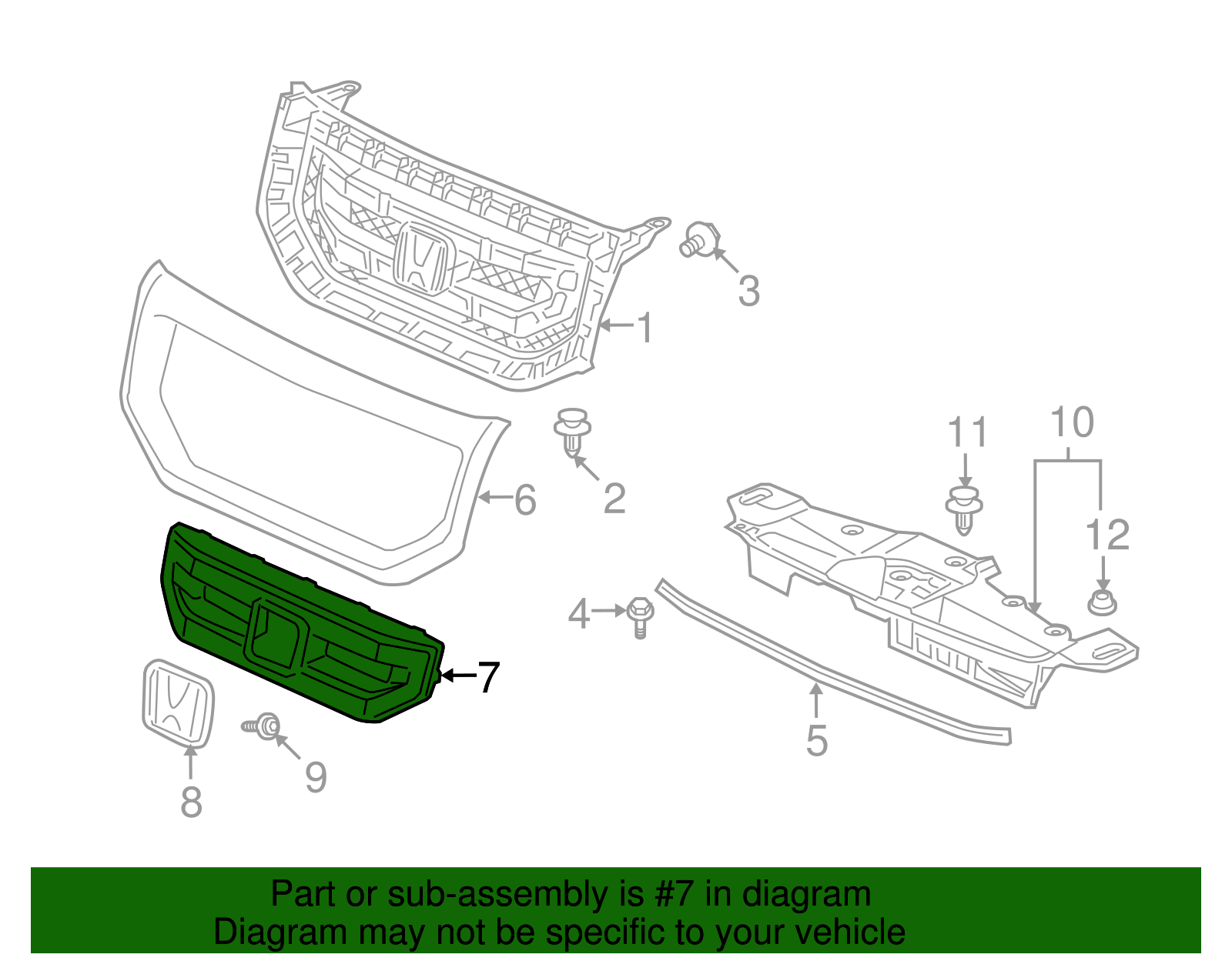 2011 Honda Pilot Accessories 1 X Center Console Divider Separator 83415 ...