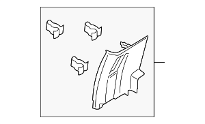 2021-2025 Ford Upper Pillar Trim HC3Z-25278D13-AE | Big 3 Auto Parts