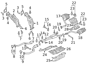 2020-2022 Genesis G90 Catalytic Converter 28601-D2045 | OEM Parts Online