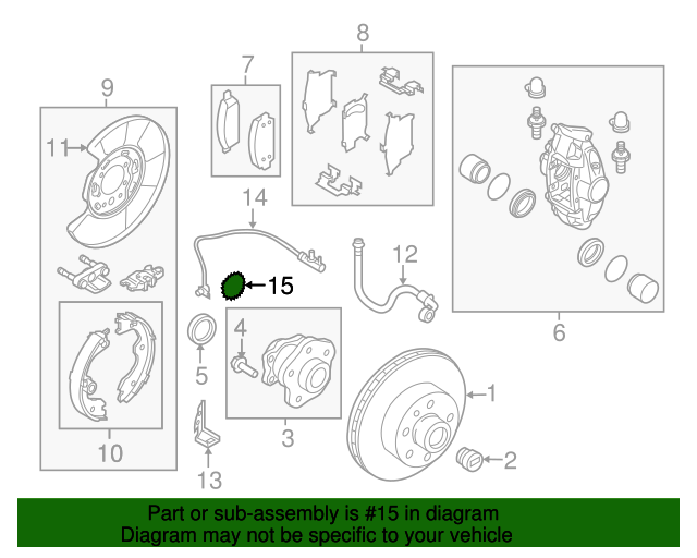 47950-EG000 - ABS Rotor - 2009-2024 Nissan | Nissan OEM Parts Direct