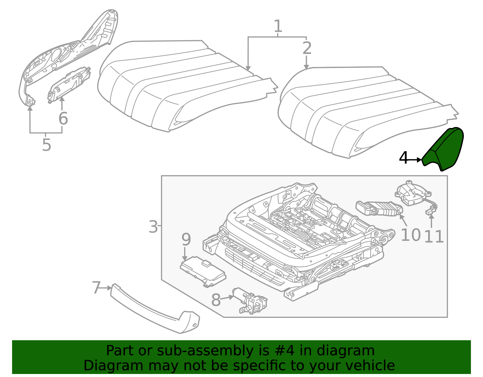 Hyundai - 88041-T1000-LEG - Inner Finish Panel - 2022-2025 Genesis GV70 ...