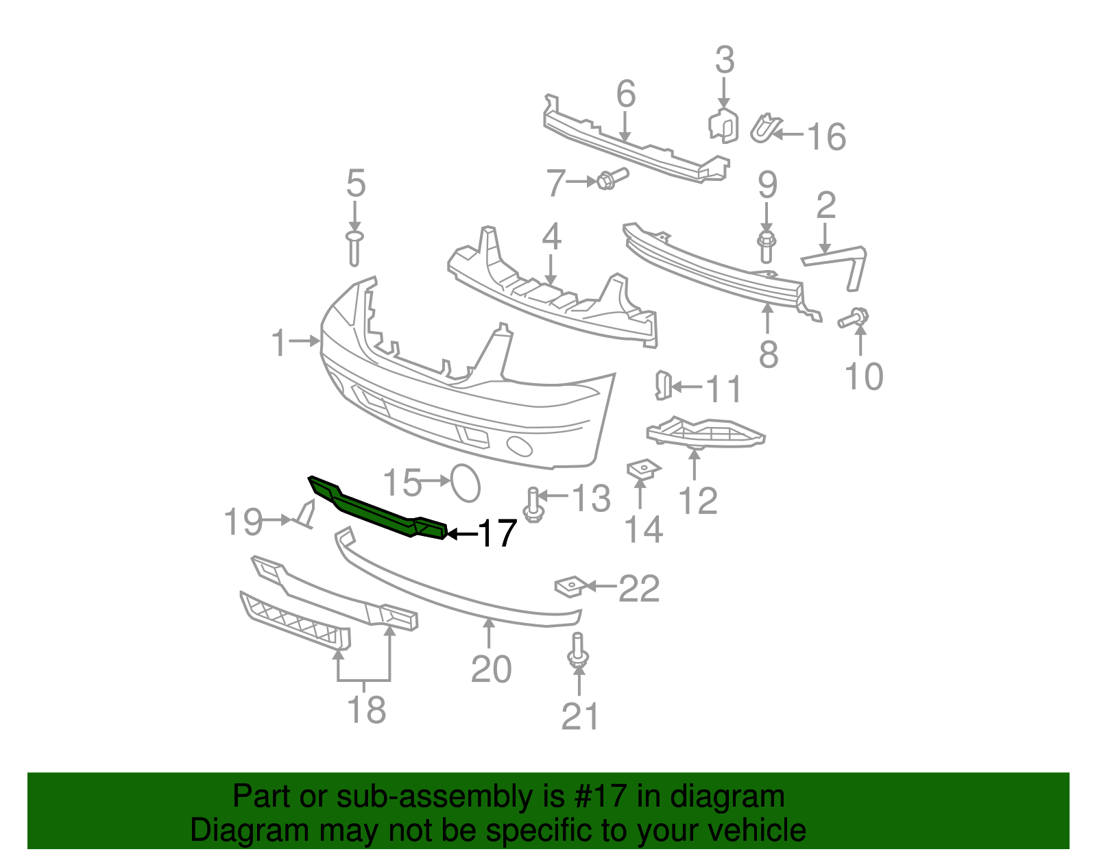 2007-2014 GMC Tow Hook Cover 15893975 | GM Parts Center