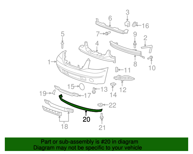 2007-2014 GMC Front Air Deflector 15138233 GM | GMPartsDirect.com