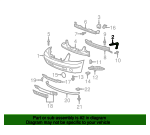 2007-2014 GMC Passenger Side Front Bumper Fascia Side Bracket 15945787 ...