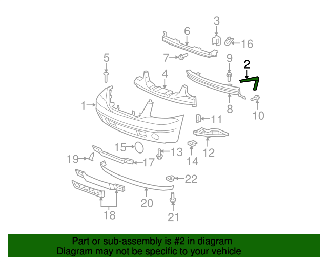 2007-2014 GMC Bumper Cover Side Bracket - Driver's Side (LH) 15945786 ...