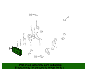 2010-2017 GM Passenger Side Rear Exterior Door Handle 23489985 GM ...