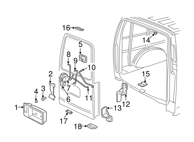 2001-2024 GM Door Inside Handle 23136343 GM | GMPartsDirect.com