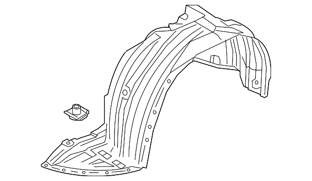 2016-2023 Mazda CX-9 Fender Liner TK48-56-130B | QuirkParts