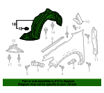 2016-2023 Mazda CX-9 Fender Liner TK48-56-130B | QuirkParts