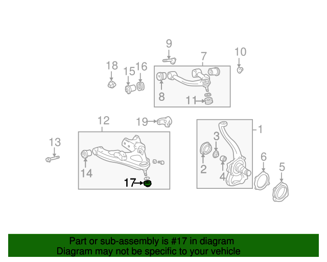 43345-69015 - Suspension Ball Joint Boot 1998-2007 Lexus LX470 ...