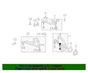 1998-2007 Lexus LX470 Bearing 90364-33011 | OEM Parts Online