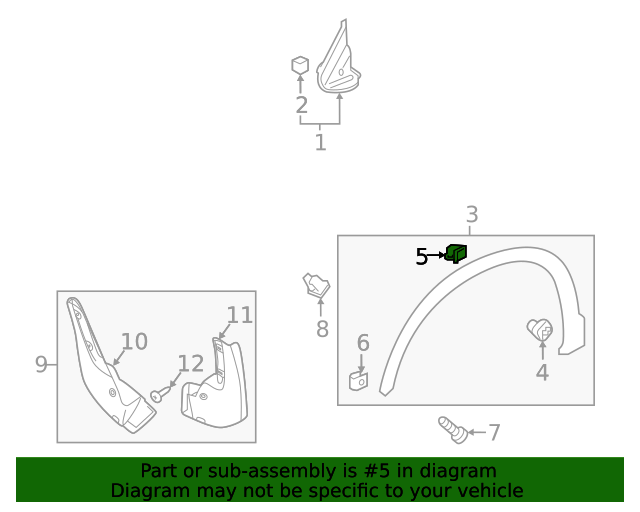 91513-SYP-003 - Clip, Over Fender 2010-2021 Honda | Honda Parts Online