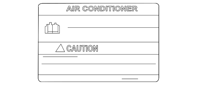 2021-2025 Nissan Rogue AC Label 27090-E955C | Hoffman Nissan Parts