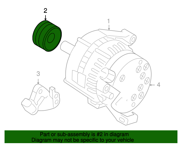 30667980 - Alternator Pulley - 2006-2013 Volvo | Volvo OEM Parts Direct