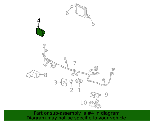 2020-2021 Cadillac Radar Sensor 84712711 | TascaParts.com