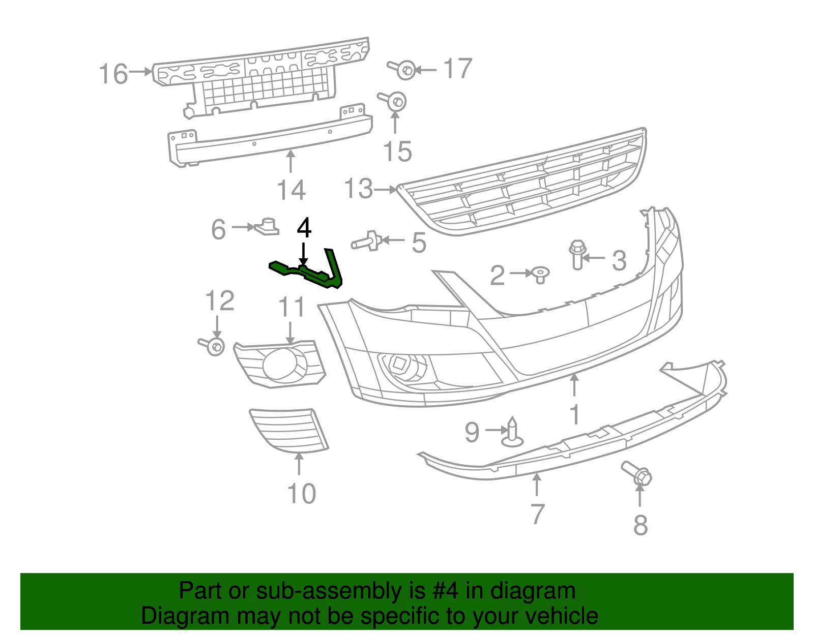 2009-2014 Volkswagen Routan Side Support 7B0-807-723 | vwpartscenter