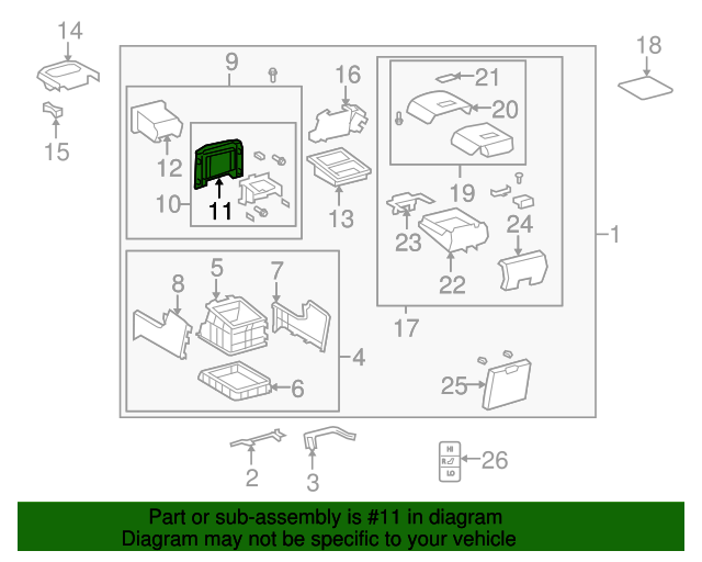 58818-0C020-E0 - Front Cover - 2008 Toyota Sequoia | OEM Genuine Toyota ...
