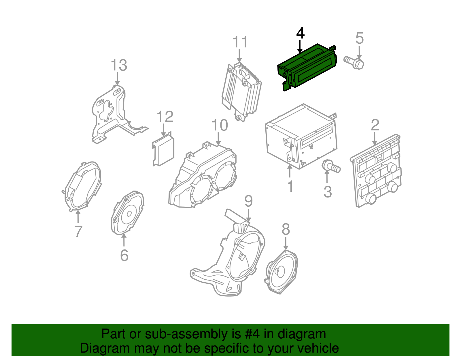 2010 Ford Mustang Display Unit AR3Z-10D885-A | Retail Performance Auto ...