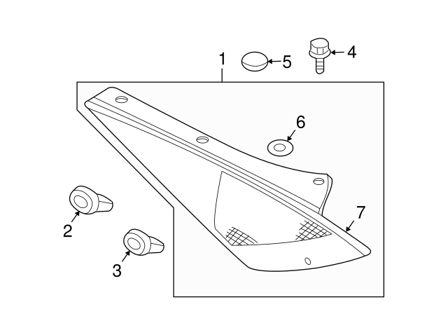 2003-2015 Nissan Combo Lamp Assembly Cap 26398-CD000 | TascaParts.com