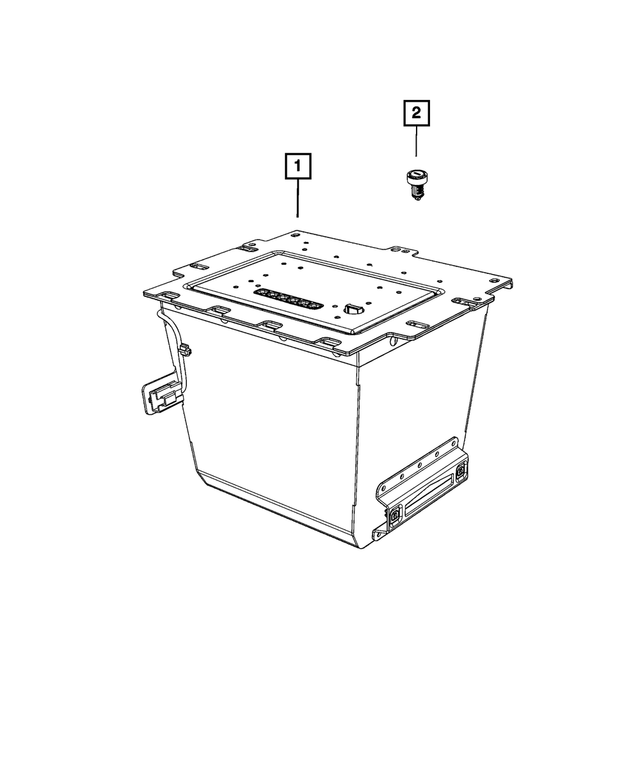 2022-2024 Jeep Floor Console Bin 6UT991XHAC | Mopar eStore