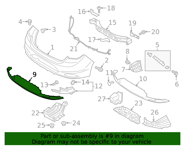 86612-F2AC0 - Lower Cover - 2019-2020 Hyundai Elantra | hyundaiparts