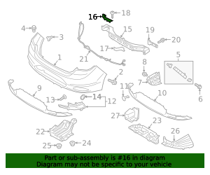 Genuine Impact Bar Upper Bracket for 2019-2020 Hyundai Elantra | Part ...