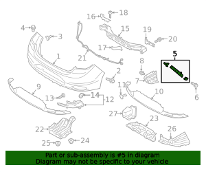 2019-2020 Hyundai Elantra Bumper Cover Retainer 86614-F3500 ...