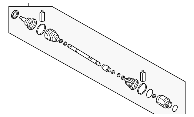 49501-D4450SJ - Axle Assembly 2016-2020 Kia Optima | Kia.Parts Store