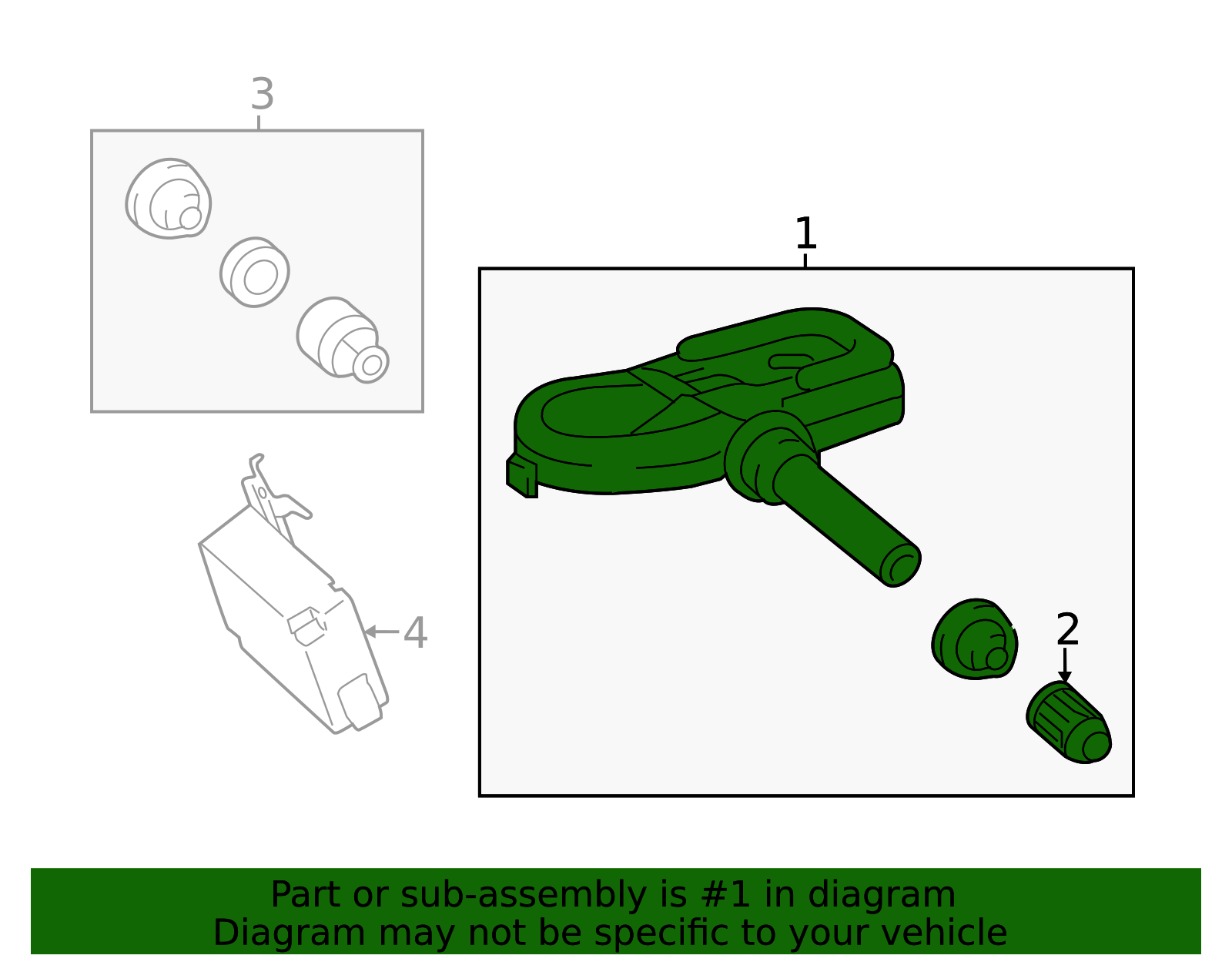 Genuine Toyota Tire Pressure Monitoring System Sensor part# 42607-02050 ...